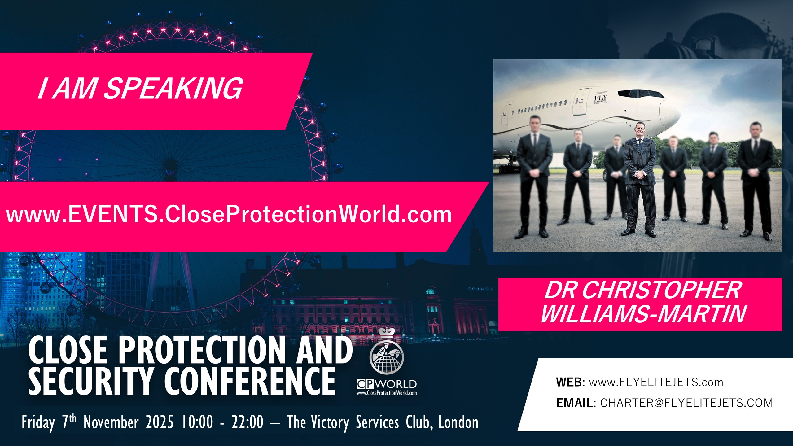 New Speaker for the Close Protection Conference in London – Dr ...